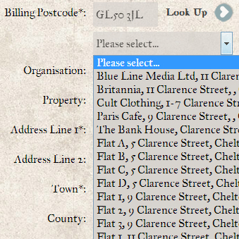 Auto-fill your website address forms from a postcode